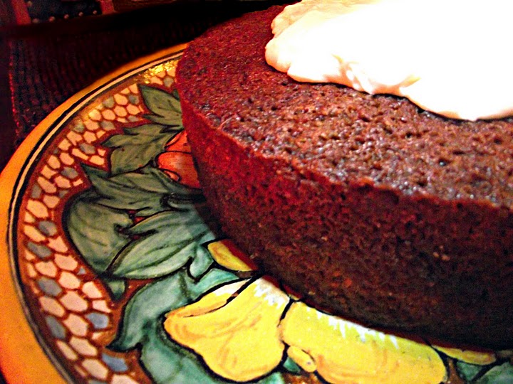 Rememberance Cake on dining room table with frosting in the center of ...